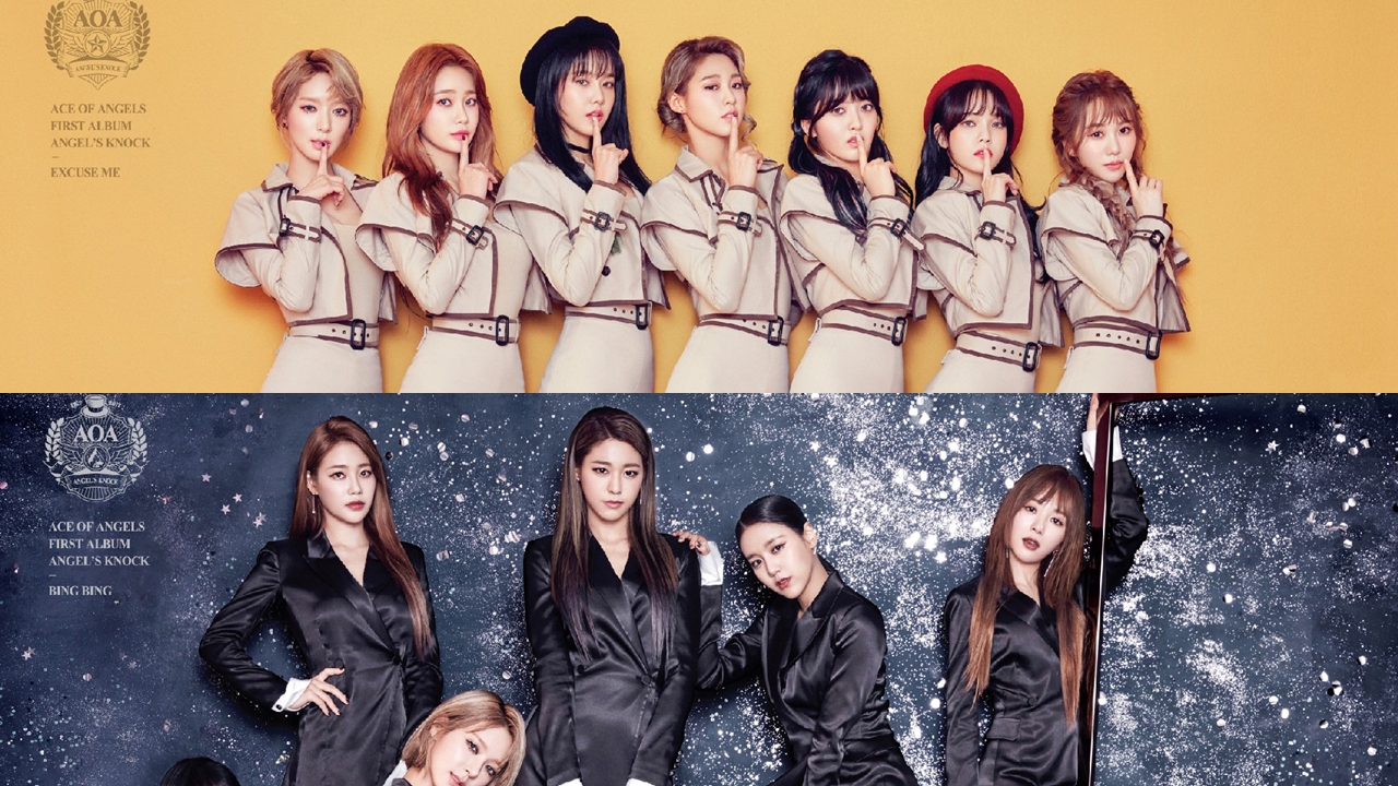 [가요]"러블리 vs 섹시"…AOA, 더블 타이틀곡 단체컷 공개 | YTN