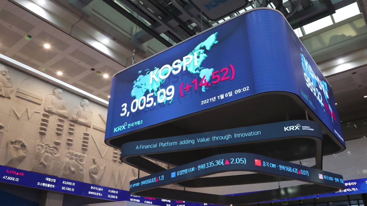 [경제]코스피, 장중 첫 3,000 돌파...'동학 개미' 순매수 | YTN