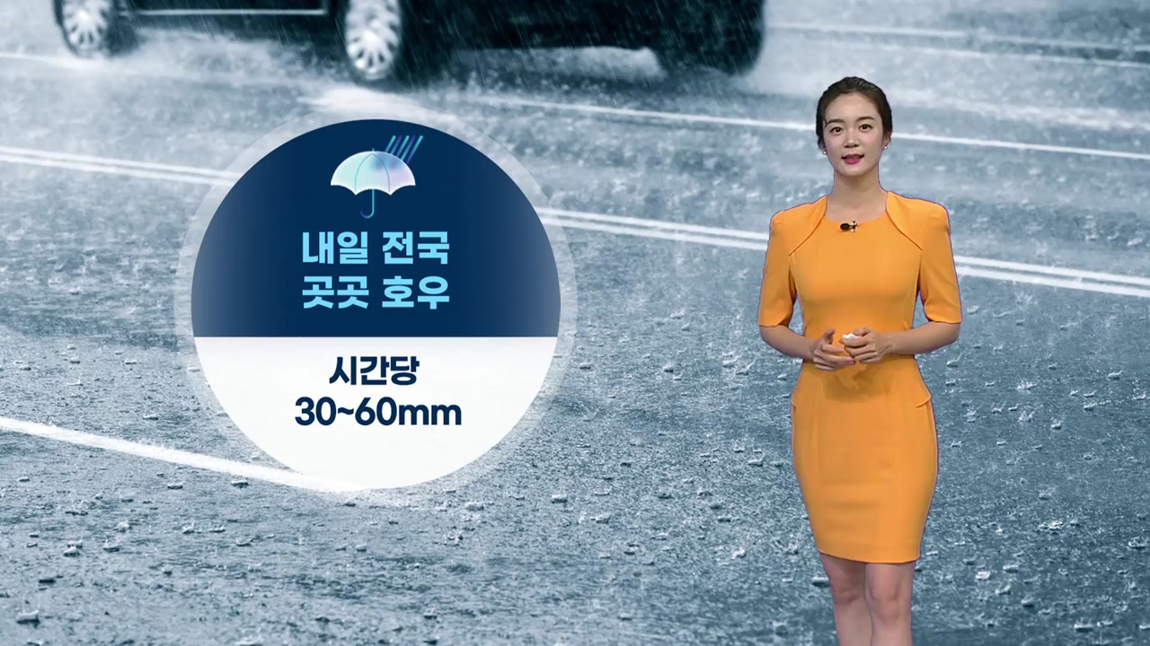 [날씨] 내일 전국 곳곳 호우...시간당 30~60mm | YTN
