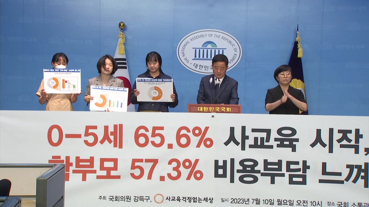 [사회]초등 입학 전 사교육 65%..."3백만원 이상" 서울이 3배 | YTN