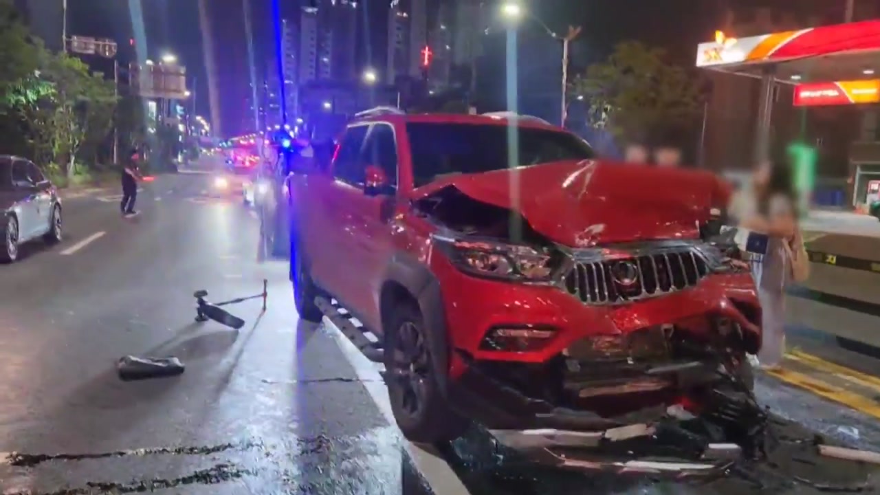 [사회]인천 서구 음주 SUV 차량 추돌사고...5명 다쳐 | YTN