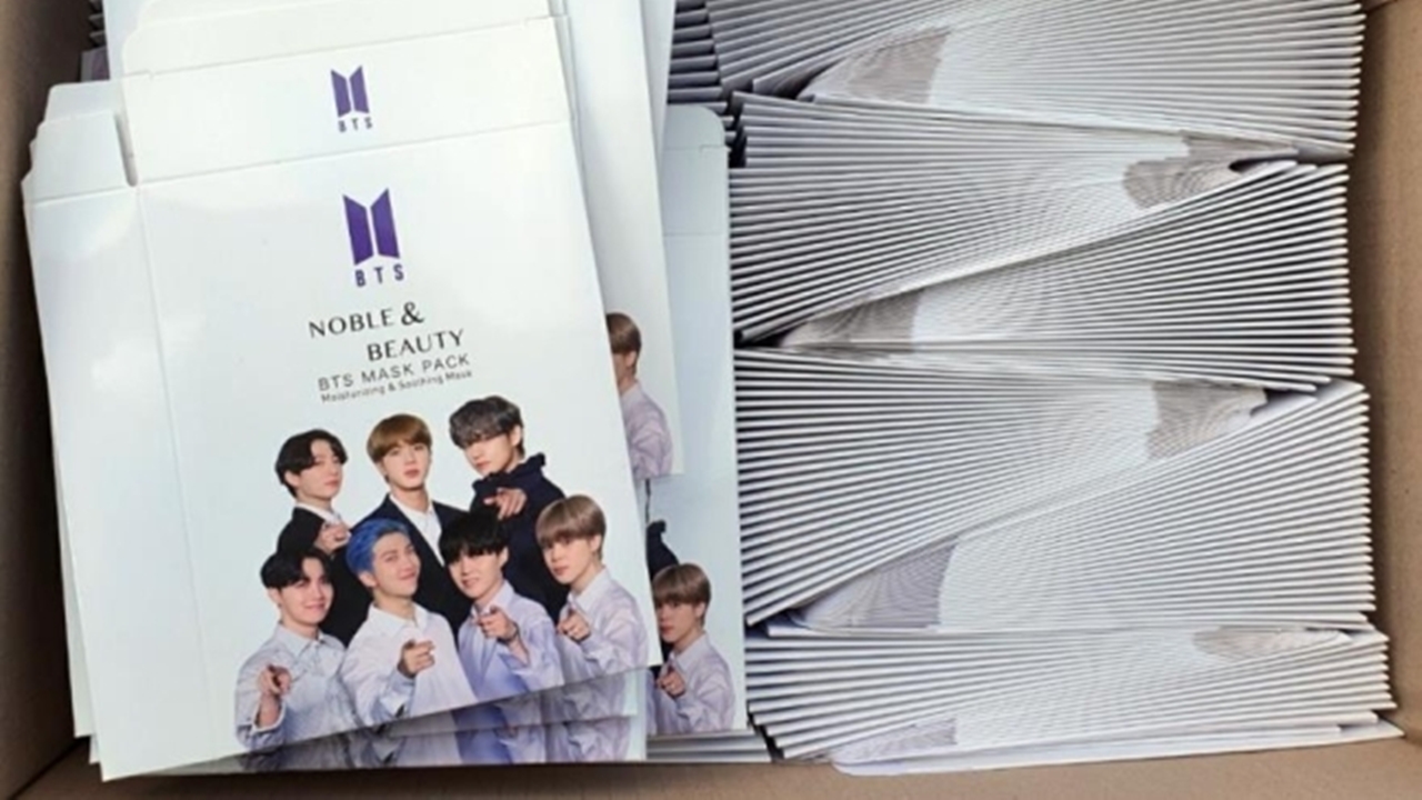 [사회]알고 보니 가짜…BTS 사진 무단 도용한 마스크팩, 이미 11만 장 팔려 | YTN