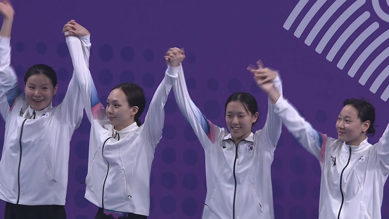 [스포츠]김서영 등 여자 혼계영 400m 한국신기록으로 은메달 | YTN