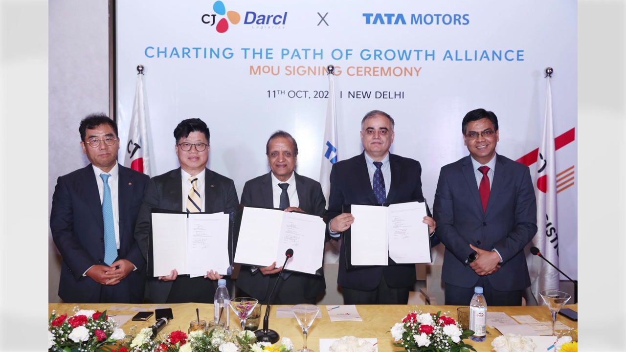 [경제][기업] CJ대한통운 "인도 타타모터스와 물류 협력 강화" | YTN