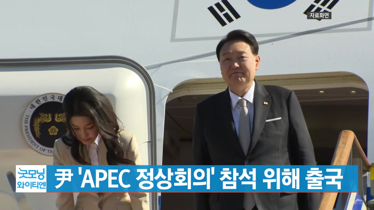 [정치][YTN 실시간뉴스] 尹 'APEC 정상회의' 참석 위해 출국 | YTN