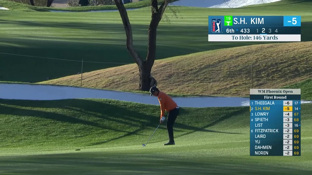 [스포츠]김성현, '해방구' 피닉스오픈 1R 공동 3위...일몰로 경기 중단 | YTN