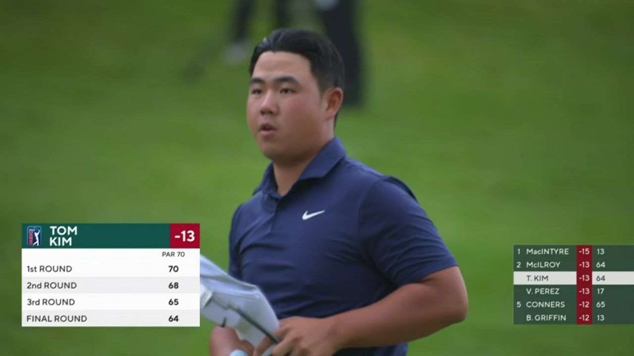 [스포츠]김주형, PGA 투어 캐나다 오픈 공동 4위 | YTN