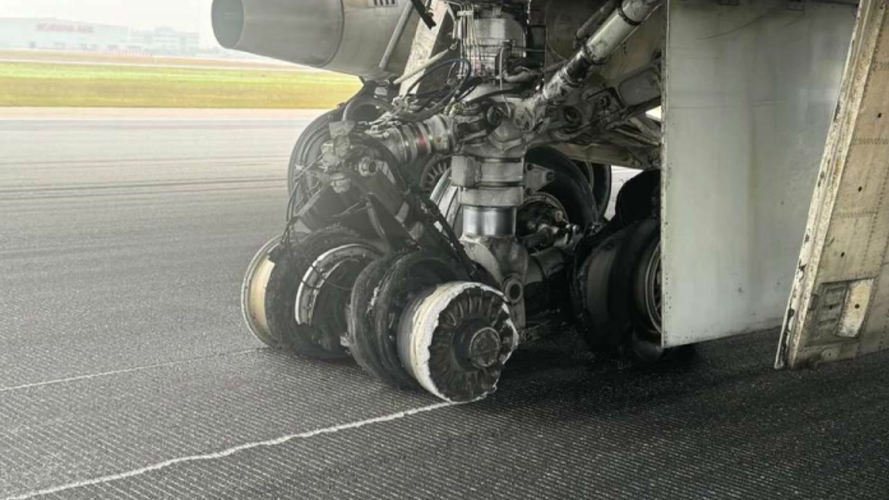 Cargo Aircraft Tire Burst Causes Delays at Incheon Worldwide Airport ...