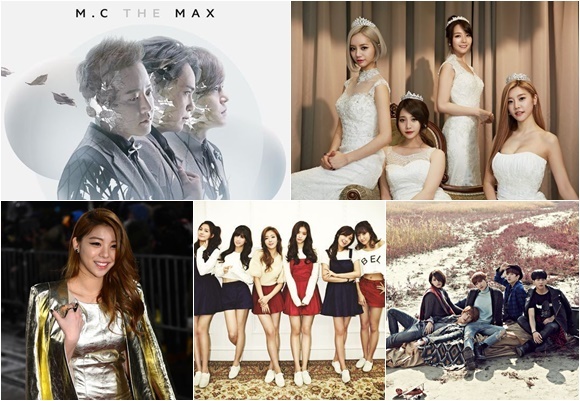 [음악]엠씨더맥스·걸스데이 vs 에이핑크·B1A4…음원차트 접전 | YTN