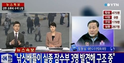 [방송]'UDT 출신' 배우 정동남, 세월호 구조 작업 중 | YTN