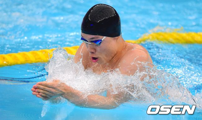 [아시안게임][사진]역영하는 평형 200m 주장훈 | YTN