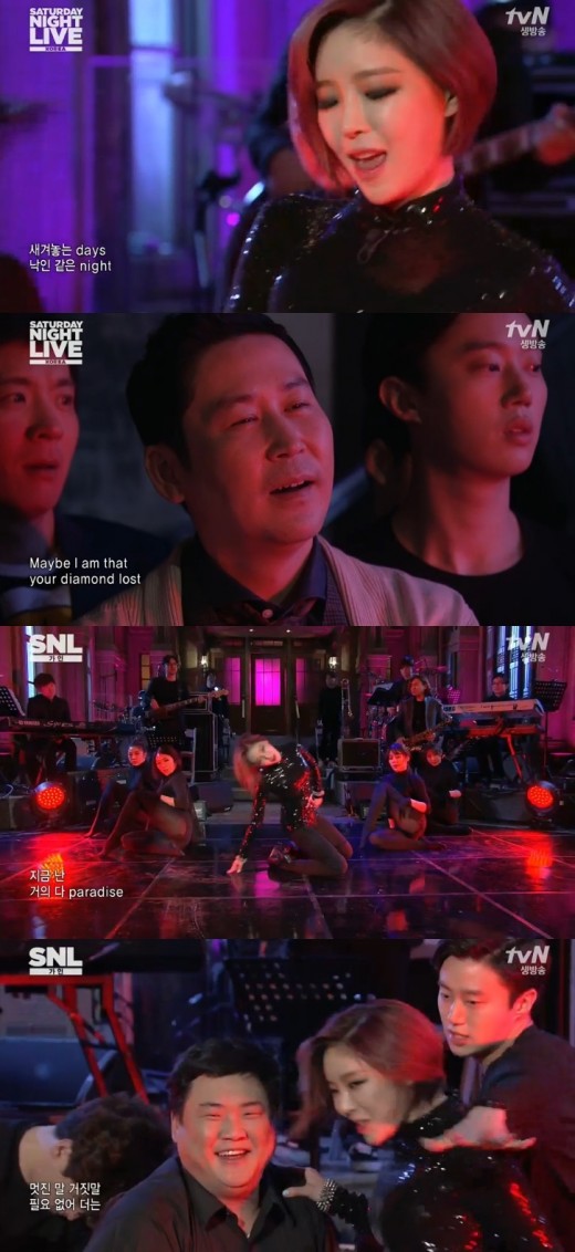 [방송]‘SNL코리아’ 가인, 파격 퍼포먼스로 포문…신동엽 ‘황홀’ 표정 | YTN