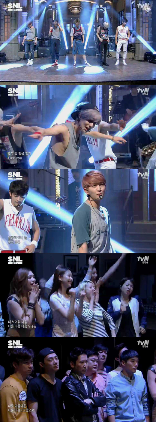 [방송]‘SNL’ 샤이니, 상큼한 라이브로 시작…남녀반응 ‘극과 극’ | YTN