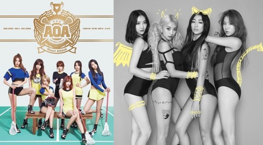 [음악][뮤직@리폿]“심장이 쿵쿵”…AOA vs 씨스타, 닮은 듯 다른 구애작전 | YTN