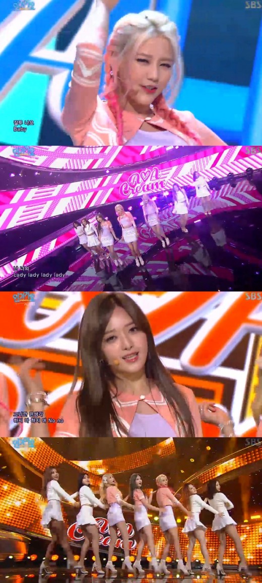 [방송]'인기가요' AOA 크림, 섹시+깜찍 다 잡은 매력…질투나는 세 여자 | YTN