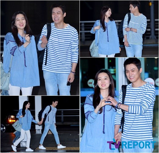 [방송][T포토-Lab] 오상진-김소영 '우리 결혼했어요~ 오늘부터 1일차 부부' | YTN