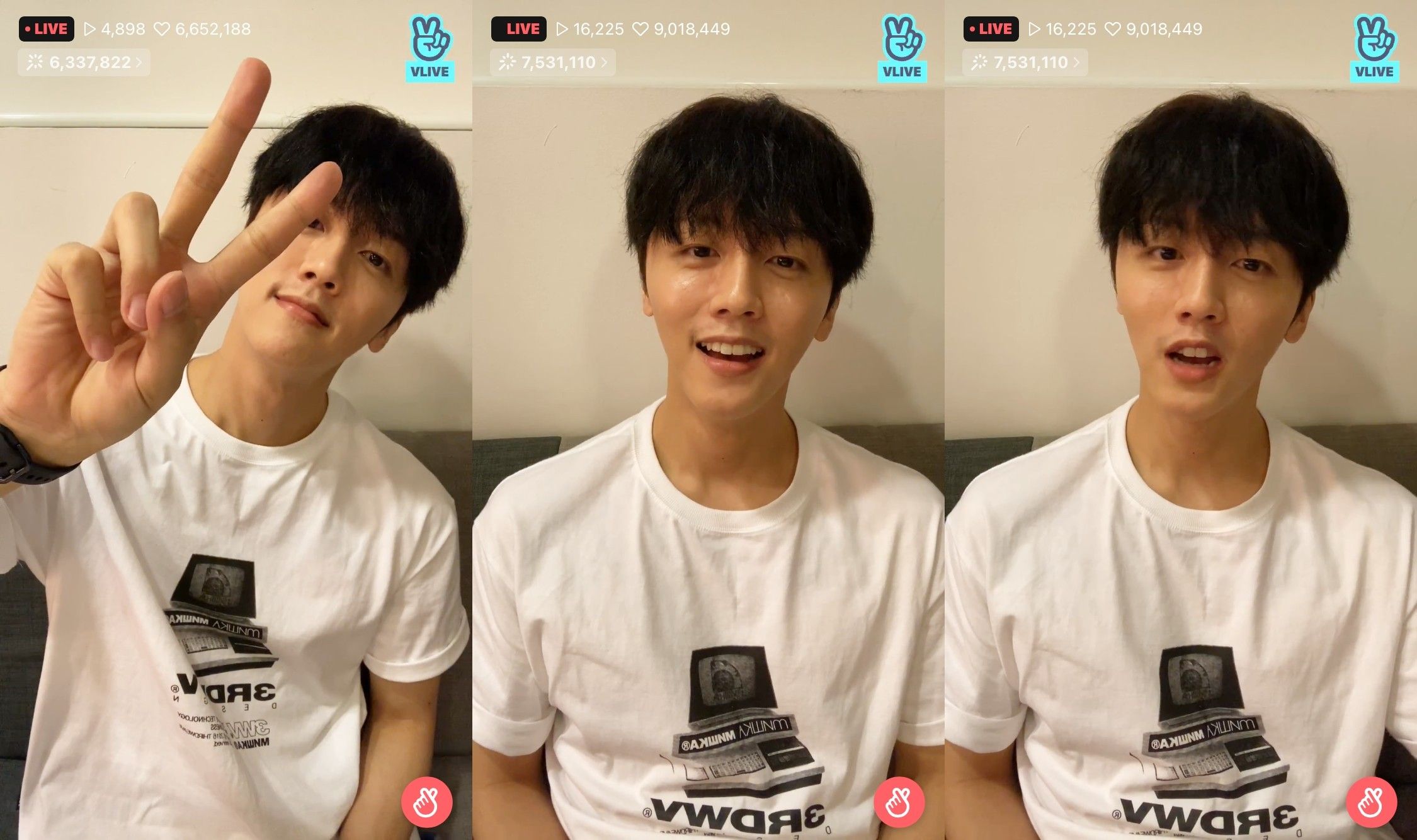 [방송]SF9 영빈, 역시 미소천사…"예쁘게 웃는 연습 중" [V라이브] | YTN