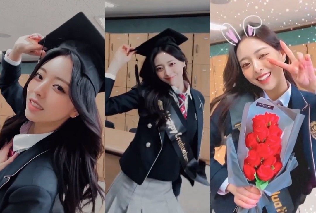 [방송]있지(ITZY) 유나, 꽃보다 찬란한 미모…한림예고 졸업 [리포트:컷] | YTN