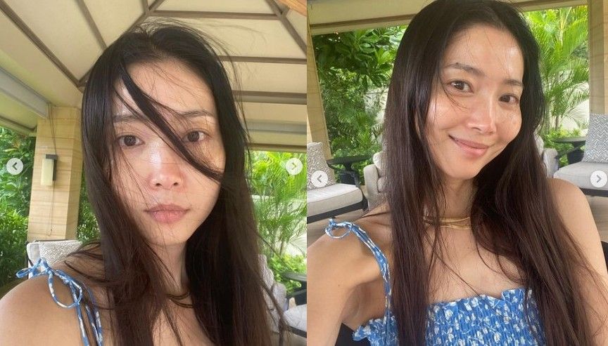 [방송]오윤아, 발리 가족여행...20대 같은 청순 민낯 [리포트:컷] | YTN