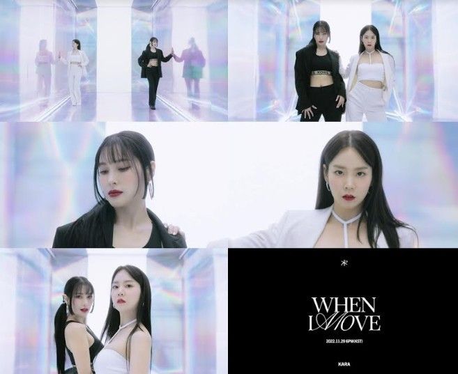 [음악]카라 박규리X한승연, 'MOVE AGAIN'무빙 포스터...흑백 아우라 | YTN