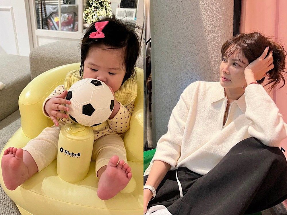 [방송]양미라 4개월 딸, 벌써 8.8kg? 오동통 볼살에 심쿵 | YTN